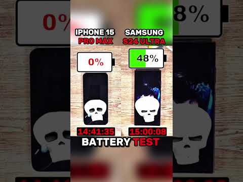 🔋SAMSUNG S24 ULTRA VS IPHONE 15 PRO MAX BATTERY 🪫TEST?