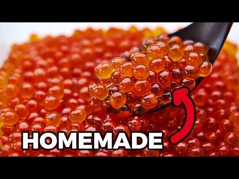 How To Prepare Salmon Roe for Sushi - Ikura Caviar