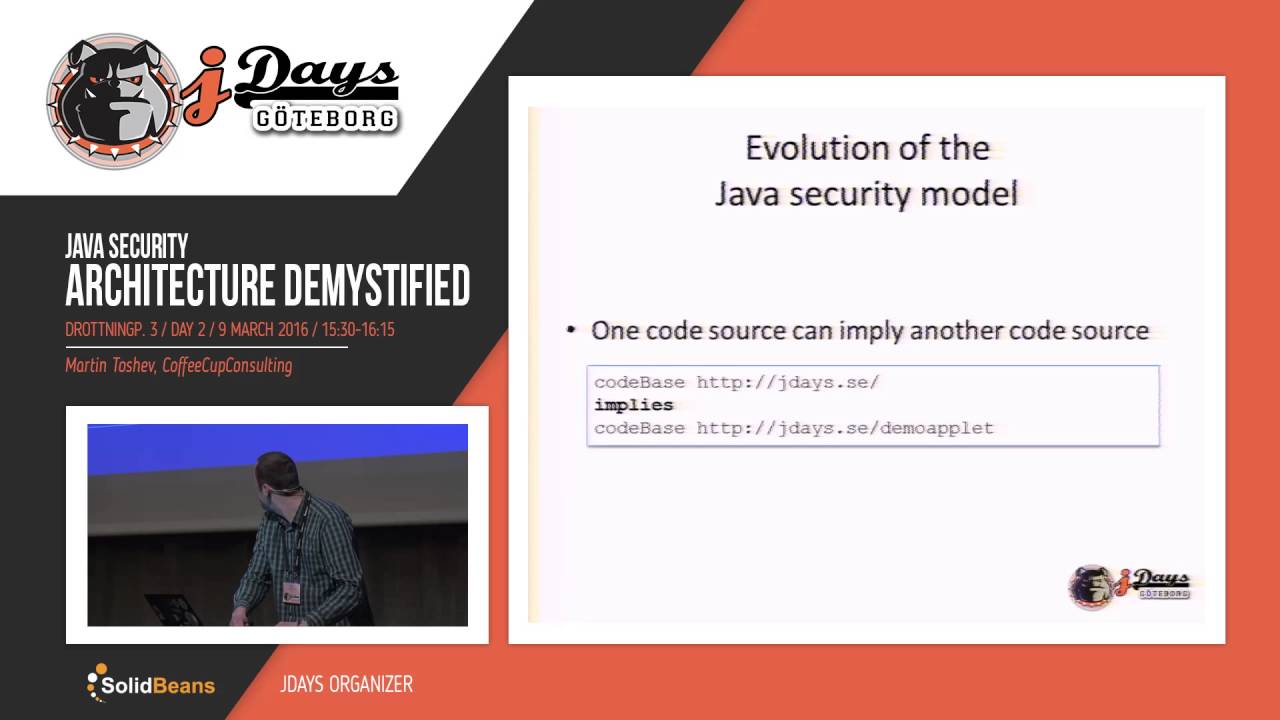 Java Security Architecture Demystified. Speaker: Martin Toshev