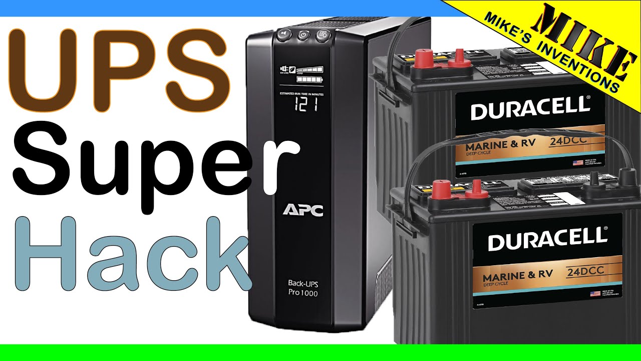 SUPER UPS Battery Hack- Mikes Inventions
