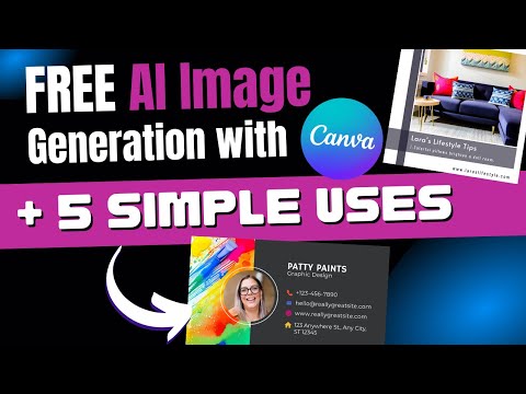 FREE AI Text-to-Image Generator with Canva and 5 Simple Uses for AI Generated Art
