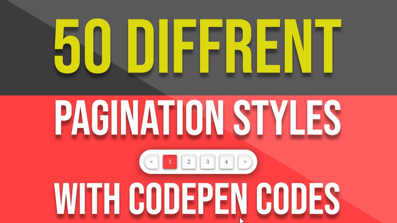 50 Best pagination styles | CSS and Javascript Pagination | CSS Pagination