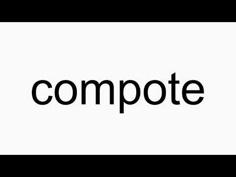 How to pronounce compote