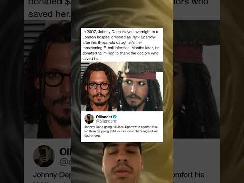 Johnny Depp became Jack Sparrow overnight to thank real heroes