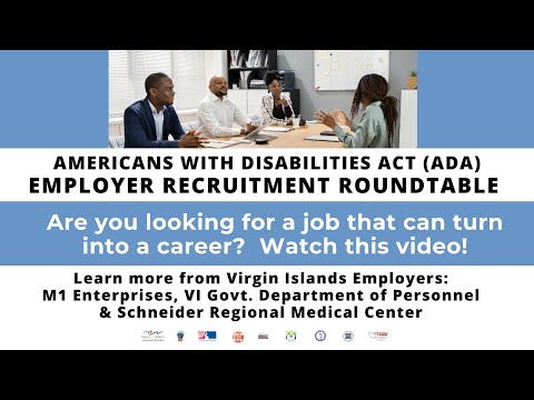 Americans With Disabilities ACT (ADA) Employer Recruitment Roundtable Webinar 2024