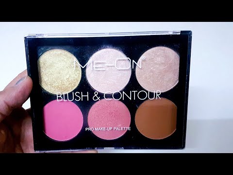 me on blush and contour high definition palette/Makeup pallette/ demo.....