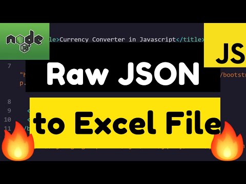 Node.js Express Raw JSON to Excel File Converter Full Web App Using json2xls Library Live Deployment