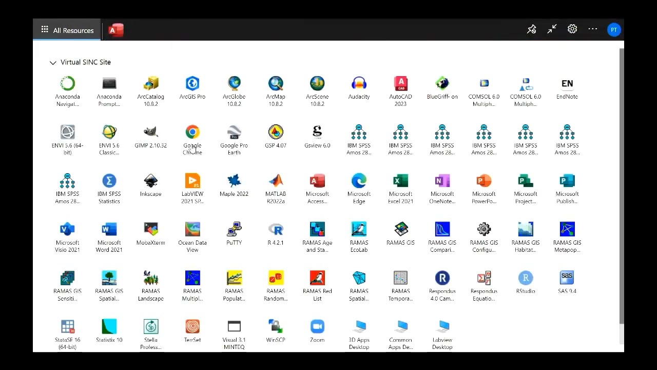 MS Access: Virtual SINC Site