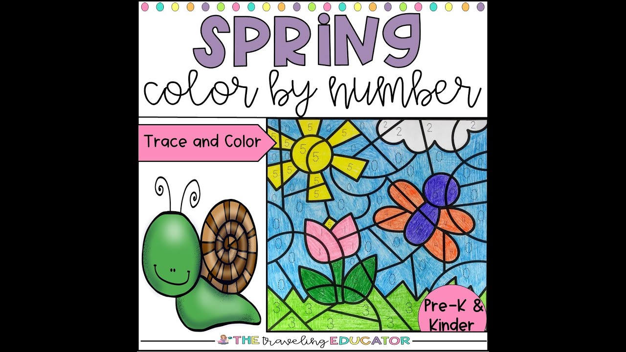 Color by Number | Spring Color by Code