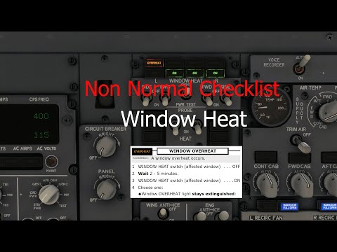 This video explains about PMDG 737 window heat system - PMDG Simulations