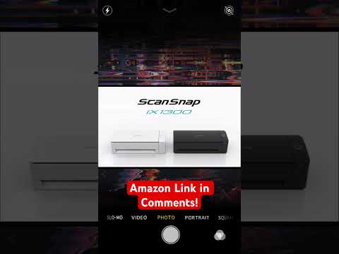 ScanSnap iX1300 Compact Wireless or USB Double-Sided Color Document, Photo & Receipt Scanner #shorts