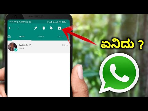 What Is Archive In Whatsapp ? Archive Full Explained ( Kannada )