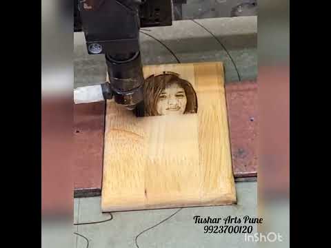 Laser engraved wooden photo plaques