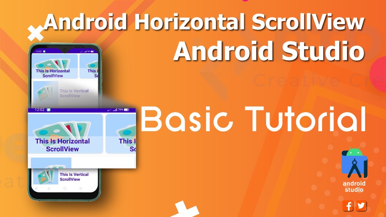 Android Horizontal ScrollView example