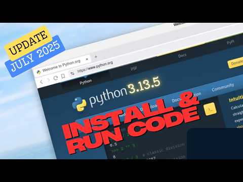 How to Install python 3.13.5 on Windows 10/11 (2025) - Easiest Official Method