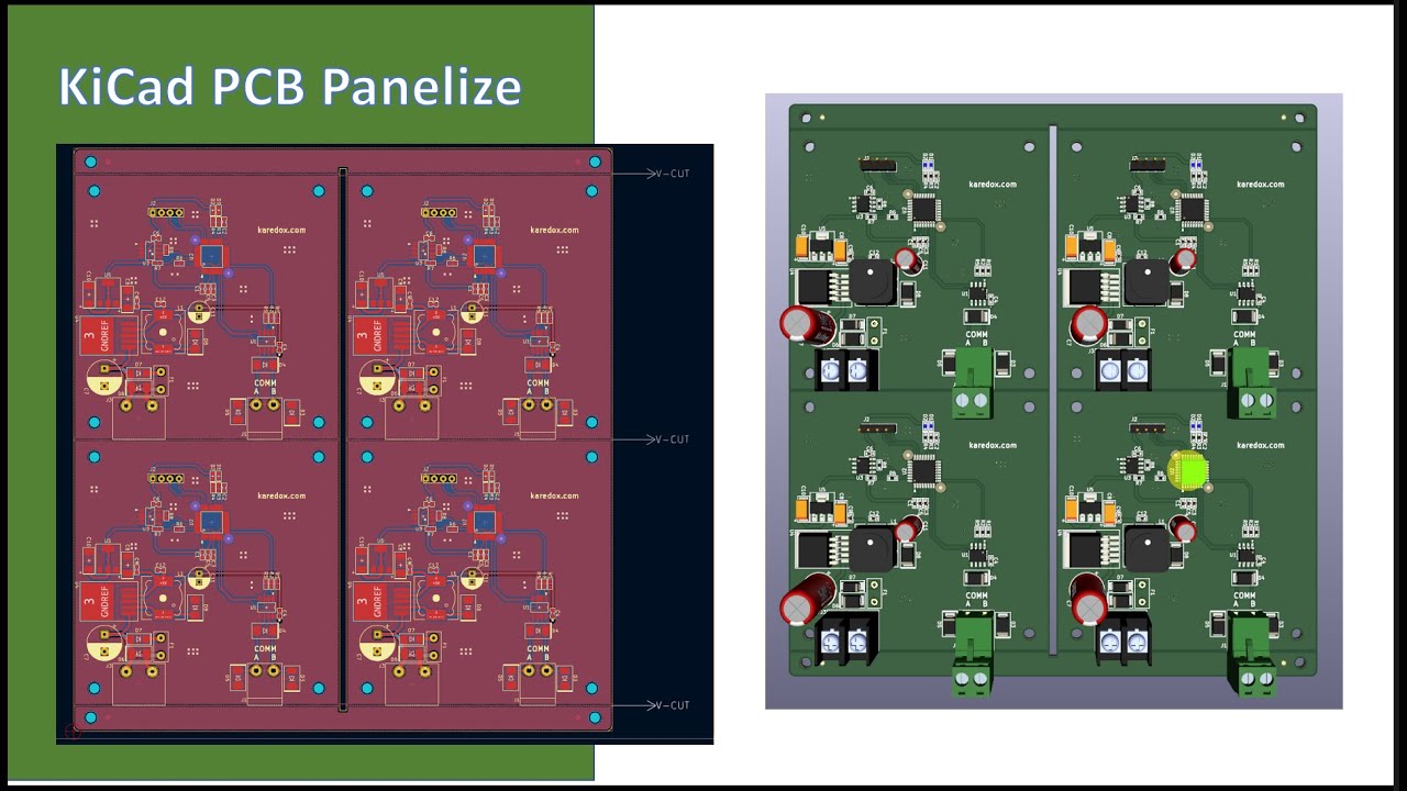KICAD PCB PANELIZE BY MANUAL | USING SPECIAL TOOL | CREATE ARRAY