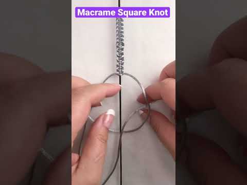 How to do a Macrame Square Knot for your Bracelets #shorts