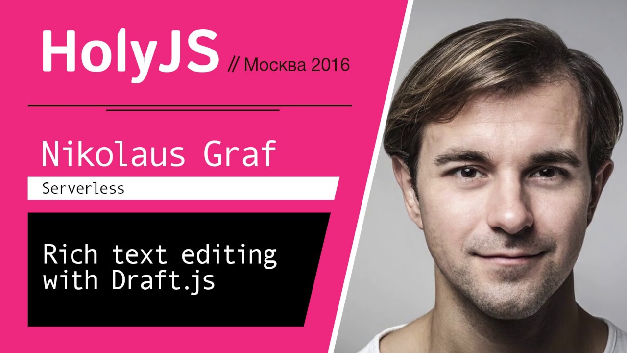Rich text editing with Draft.js | HolyJS 2016 | ConfPad