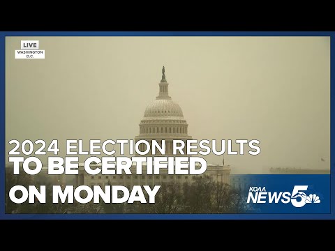 2024 Election results to be certified by Congress Monday