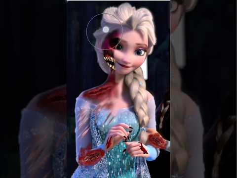 Elsa Horror transformation|| Creepy cartoon|| Scary Elsa😱 Aswang