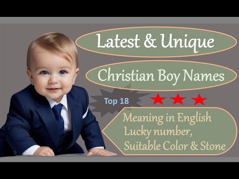 Christian Baby Boy Names with Meanings in English || Biblical Unique Baby Boy Names 2024