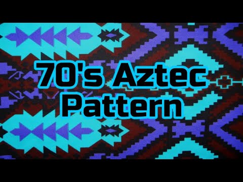 How to mix prints – Vintage fashion: 70’s dress with an Aztec pattern