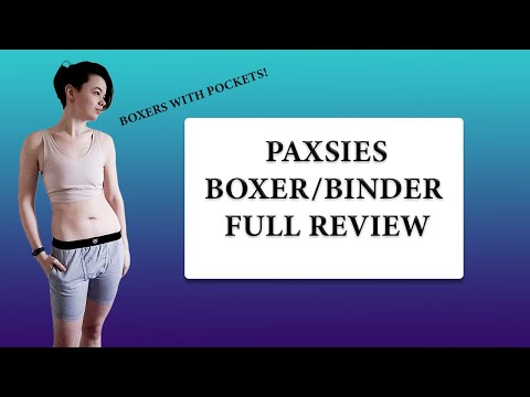 Full review of Paxsies chest binders, and boxers with pockets!