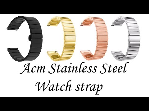 ACM 2 cm Watch Strap Steel Metal 20mm for Fire Boltt Agni Smartwatch ...