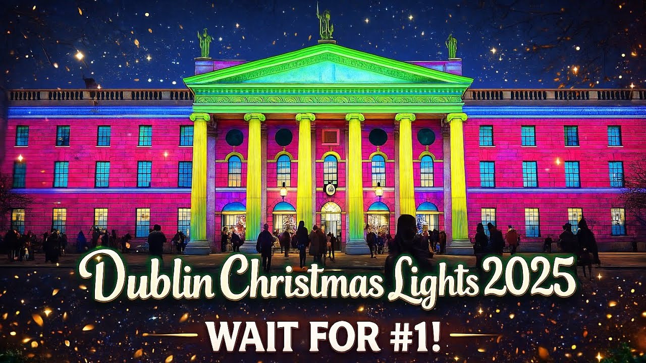 Top 5 Dublin GPO Christmas Lights 2025 | Stunning Winter Lights Projection