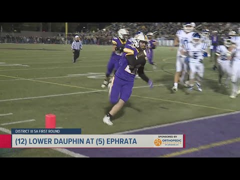 High School Football District Playoff Highlights | Ephrata, ELCO, and Juniata advance in the playof