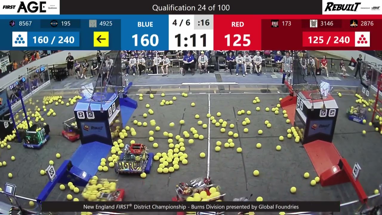 Qualification 24 - New England FIRST District Championship - Burns Division