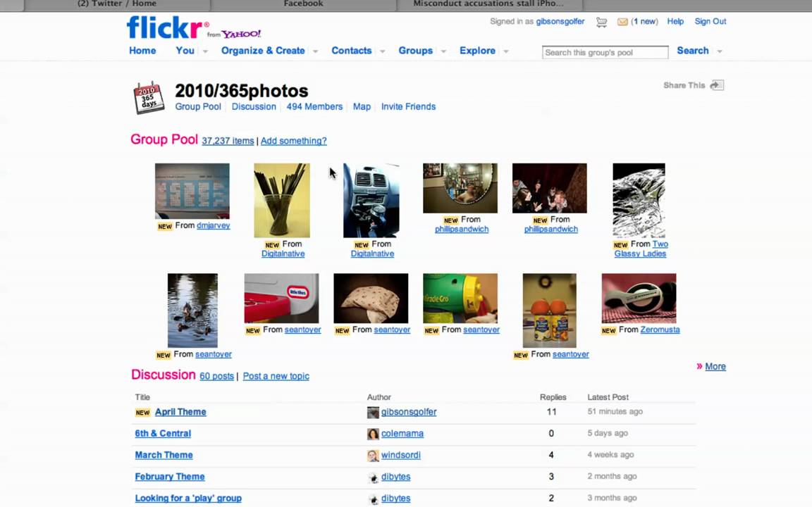 Creating Flickr group discussion.mov