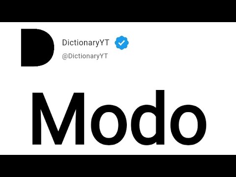 Modo Meaning in English