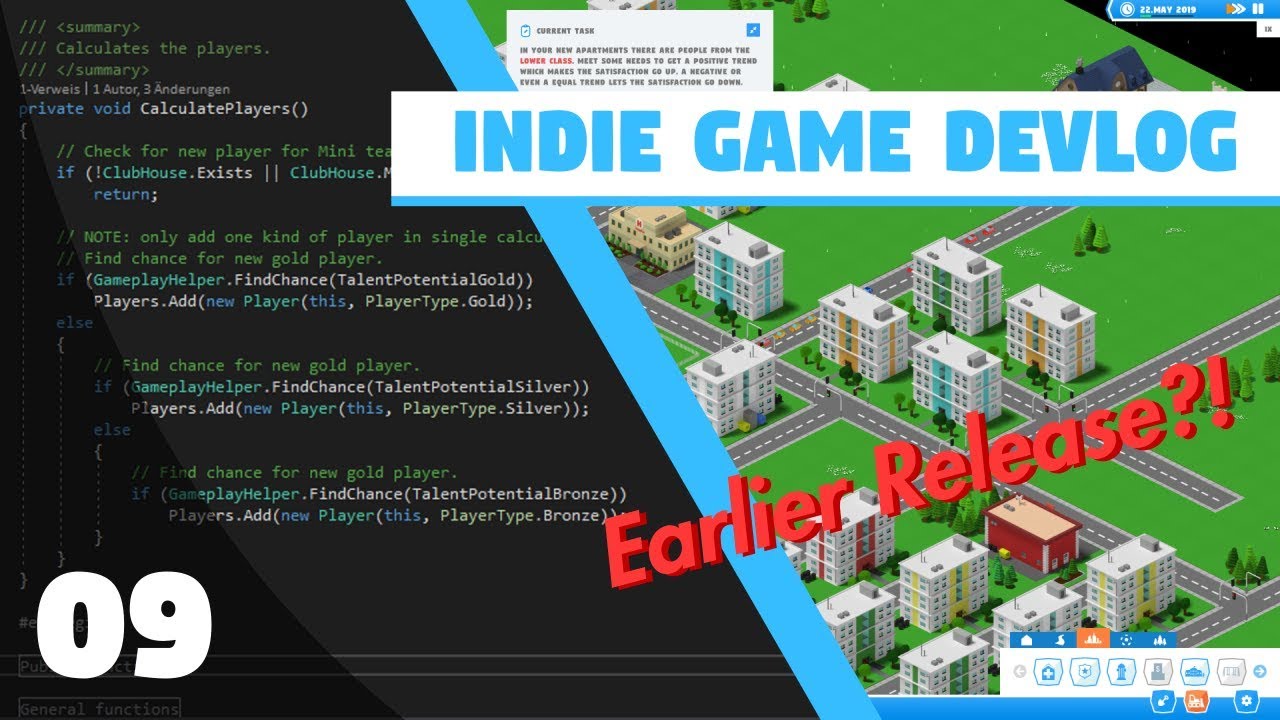 Indie Game Devlog #9 | ROAD TO YOUR CITY ⚽ | huge feature update & earlier release?!