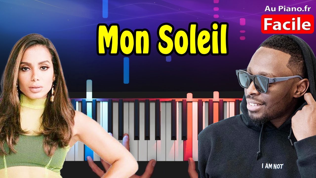 Dadju ft Anitta Mon Soleil Piano Cover Tutorial (Aupiano.fr) - Au Piano.Fr