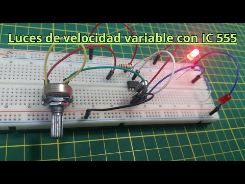 Proyecto de Luces de velocidad variable con circuito integrado 555