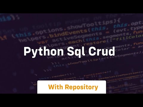 python sql crud