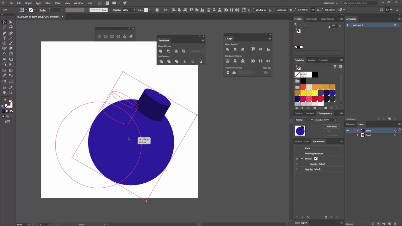 02/10 Bomb Design — Graphic Design: Make Videogame Icons_ENG