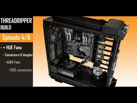 Motherboard and Fan connectors ( The Threadripper Build 4 of 8 )