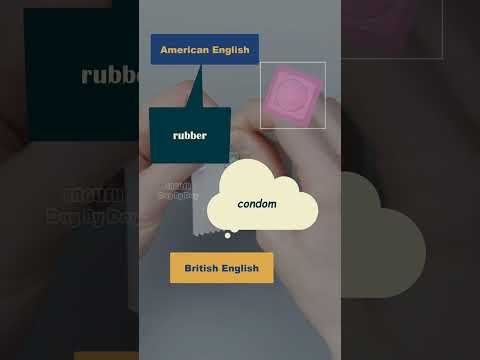 American and British English Vocabulary #english #condom