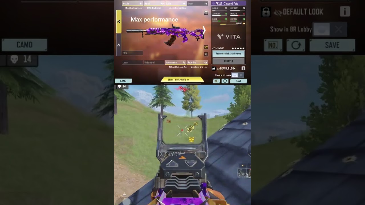 The Perfect Ak117 Build For BR Call Of Duty Mobile #callofdutymobile #codm #codmobile