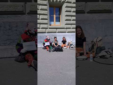 Meet Singles in Switzerland 🤡 | Mr.Piper on Tour | #shorts #single #comedy