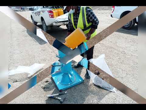 Field Density Test with Sand Cone Replacement method