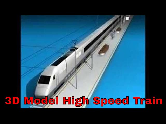 High speed train 3D Model - FlatPyramid