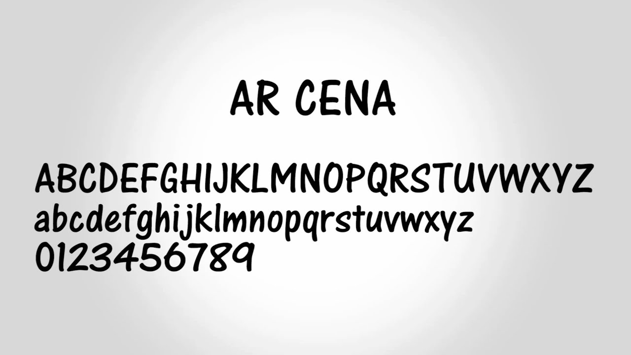 AR CENA Font