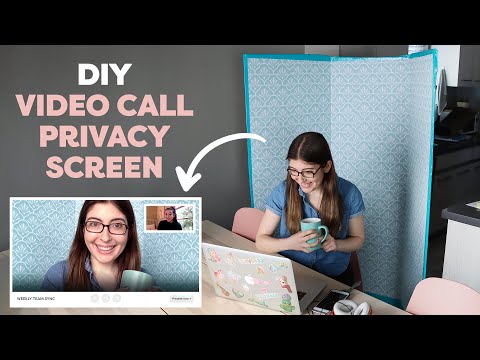 Make Your Own Zoom Background | DIY Room Divider
