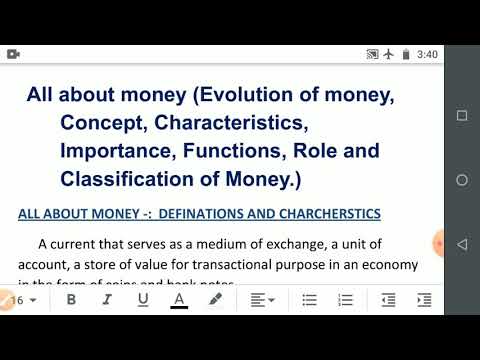 Monetary economics - All about money part 2 , Definition and characteristics of money
