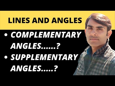 Complementary and Supplementary angles in Hindi | NCERT/CBSE | CLASS - 9th