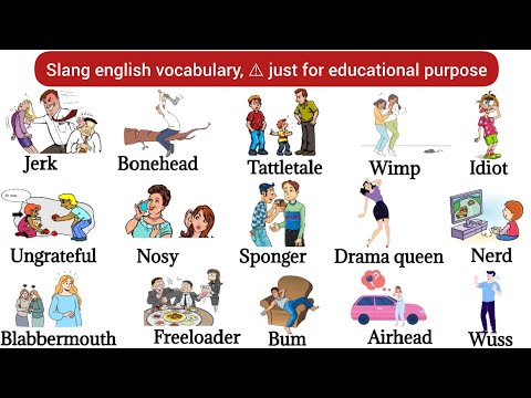 Slang words In English | For Education Purpose | English Vocabulary | English for beginners