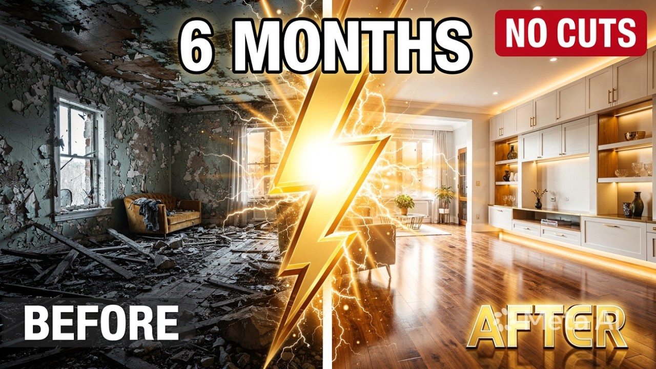 Complete Room Transformation in One Shot – 6 Months Compressed to 5 Minutes